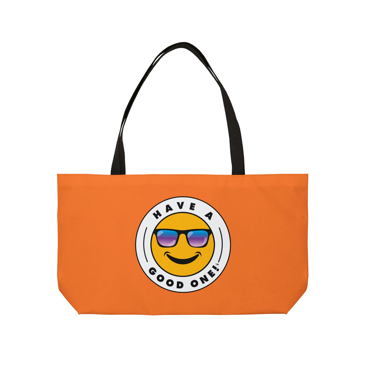 Orange Extra Large Weekender Tote Bag - 'Have A Good One!' Accessory